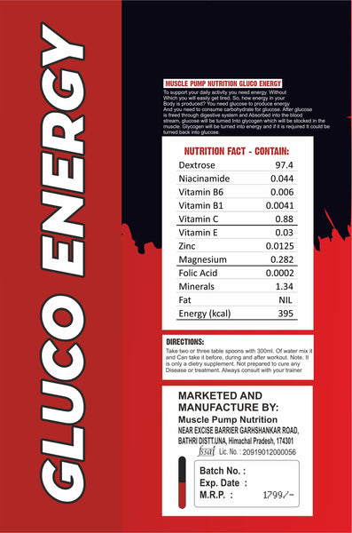 MPN GLUCO ENERGY – Muscle Pump Nutritions